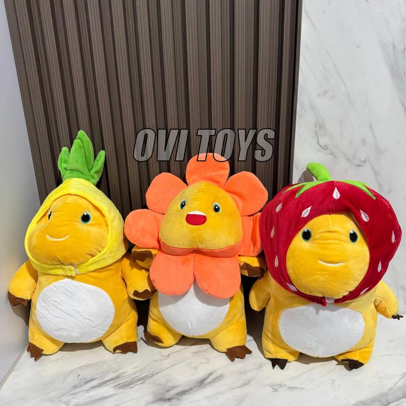 Boneka Dino Nailong Karakter Strawberry Nanas Matahari Bahan Plush ...