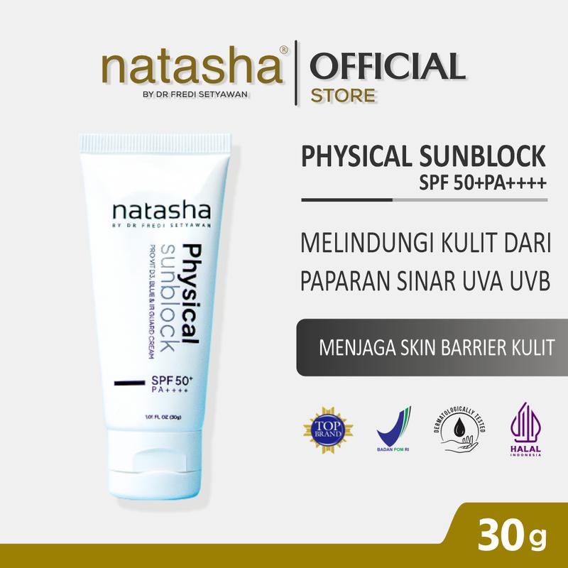 Physical Sunblock SPF50 - Natasha - Shop | Tokopedia