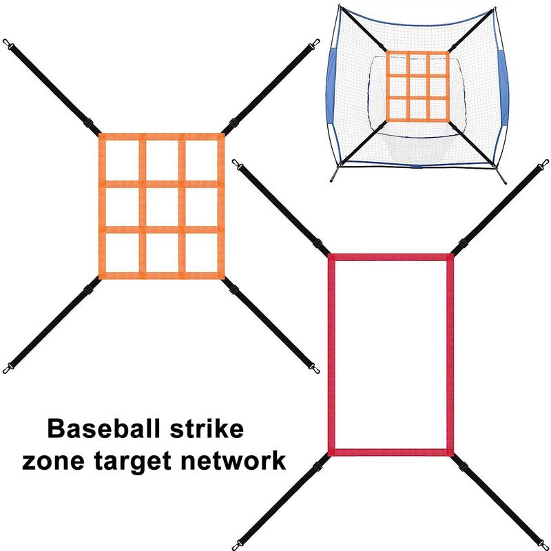 [FL] 2Pcs Baseball Strike Zone Target Adjustable 1/9-Pocket Training ...