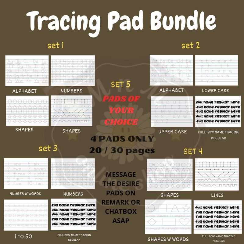 A5 AFFORDABLE TRACING PADS bundles ( 20/30 PAGES ) - TikTok Shop ...