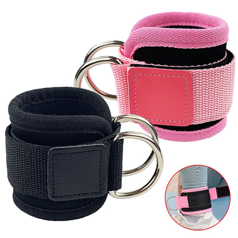 Fitness Ankle Strap Adjustable D-Ring Foot Support Cuffs Gym - TikTok ...