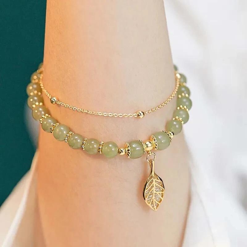 Gelang Tangan Jed Hijau, Gaya Cina, Untuk Wanita, Rekaan Dau - TikTok ...