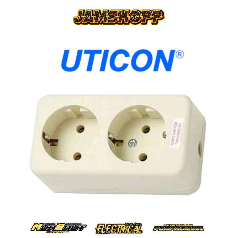 Stopkontak Arde Uticon 2 Lubang - Colokan Listrik 2 Lobang - Shop ...
