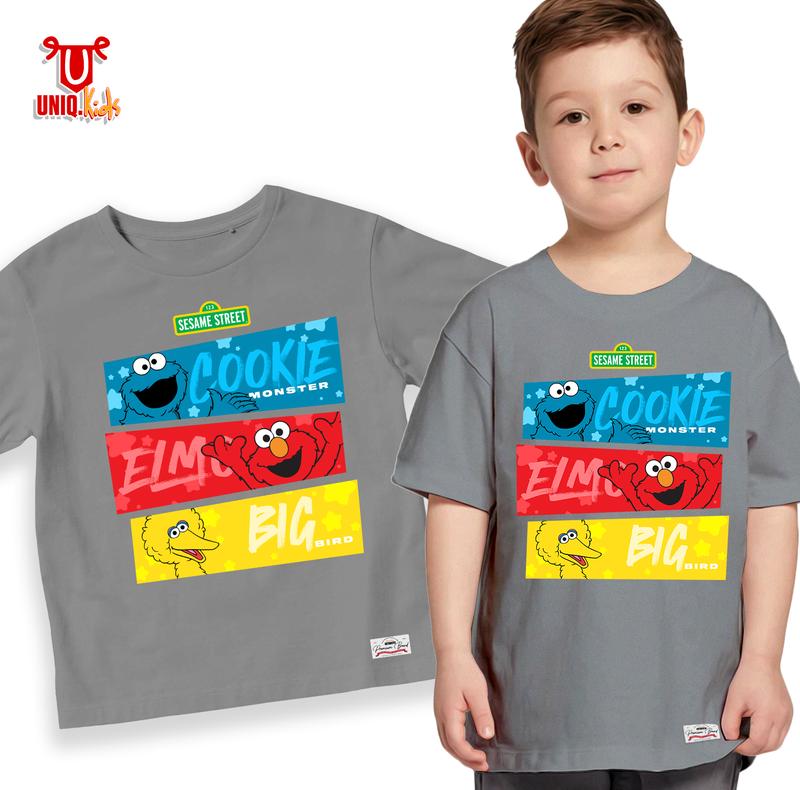 UNIQ.KIDS PH SESAME STREET GRAPHIC COTTON T-SHIRT - MEDIUM, SHORT ...
