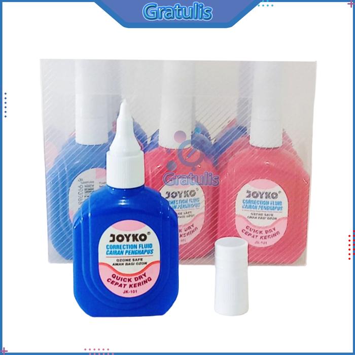 Jual TIP EX CAIR JOYKO [JK-101/1 PACK] / TIPE X FLUID PENGHAPUS PULPEN ...