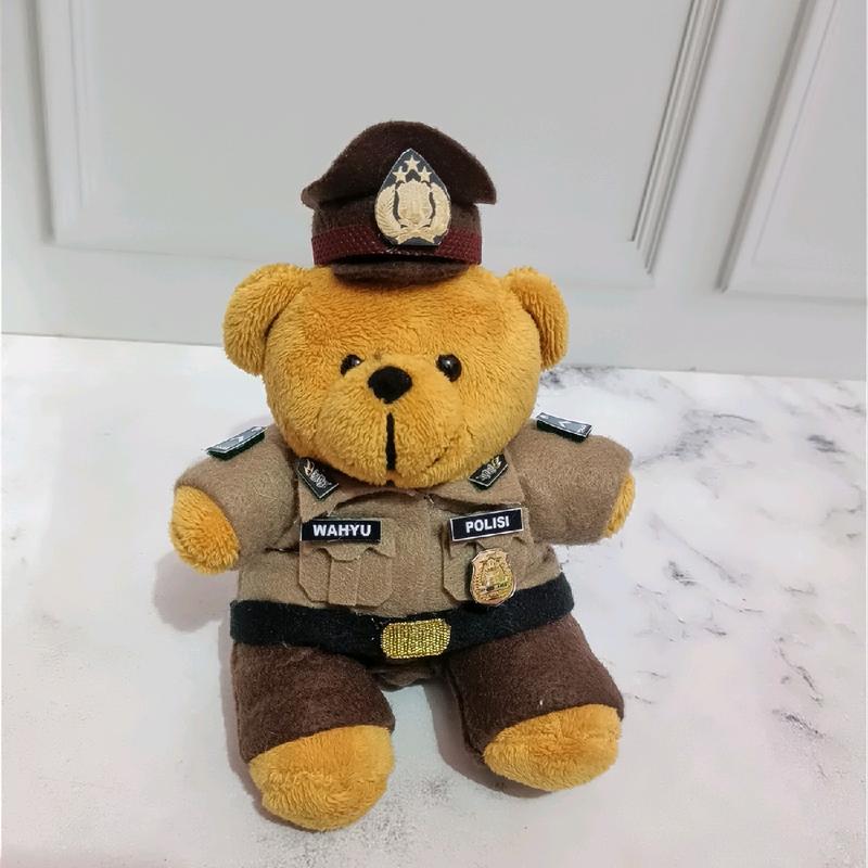 Boneka profesi polisi/ tambahan buket/ boneka mini/ boneka wisuda ...