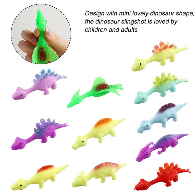 New Cute Decompression TPR Toy Finger Dinosaur Ejection Toy Finger ...