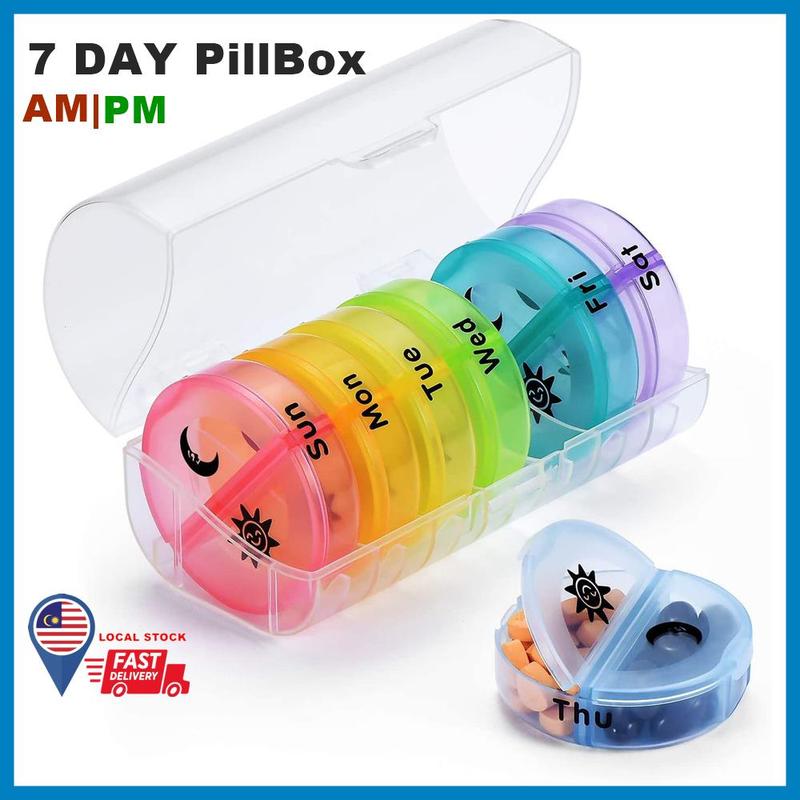 AimZone Bekas Ubat Pil AM PM 7 Day Pill Box - TikTok Shop Malaysia