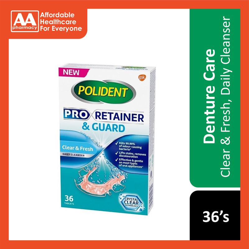 Polident Pro Retainer and Guard Daily Cleanser Tablet 36's - TikTok ...