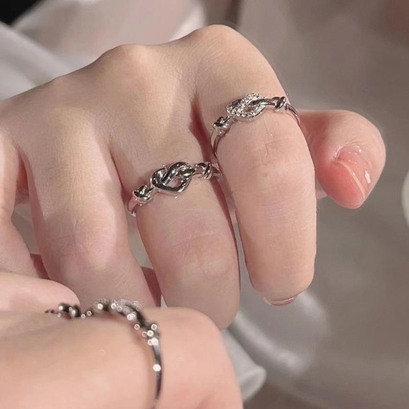 "Heart Kiss" Open Couple Rings | INS Luxury Minimalist Design - TikTok ...