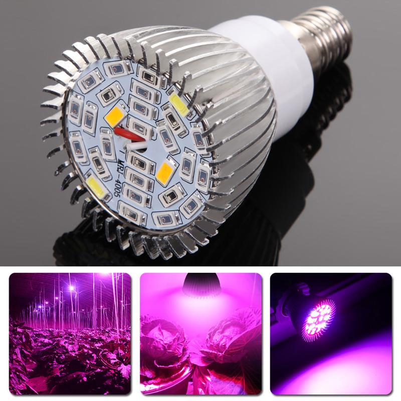 Full Spectrum 28W E14 LED Grow Light AC85-265V LED Growing Lamp ...