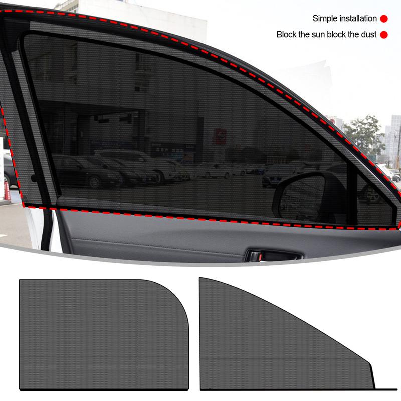 Universal Car Window Screens Screen Curtains Anti-Mosquito Sunshades ...