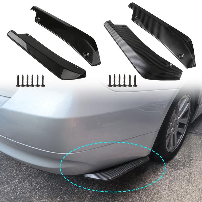 Pair Universal Car Front Rear Bumper Strip Lip Spoiler Diffuser ...