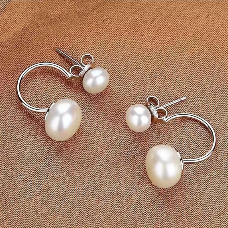 [MÃ BT89] Bông Tai Móc C Ngọc Trai Nước Ngọt, Size Ngọc 6Ly+9Ly ...