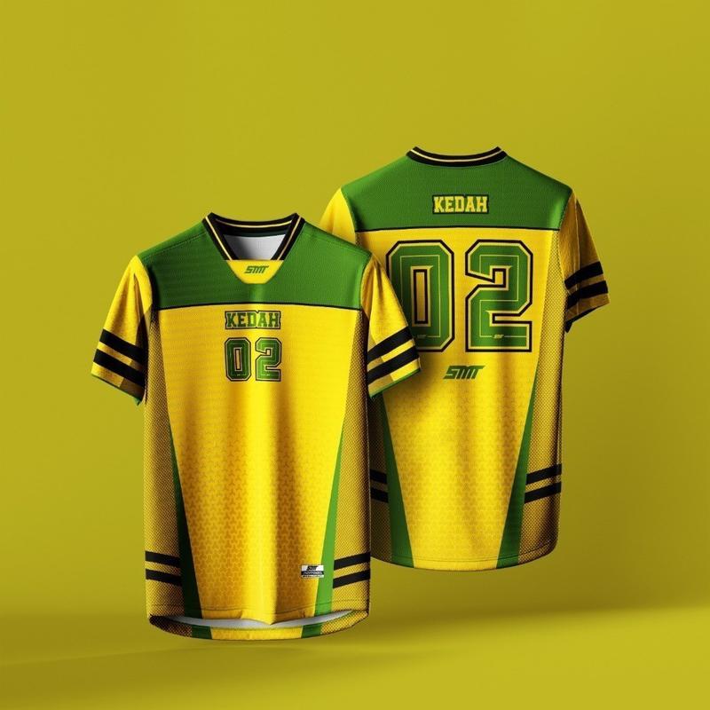 Baju Jersi NFL, Kedah Premium Jersey 2024, Baju-T Lelaki, Lengan ...