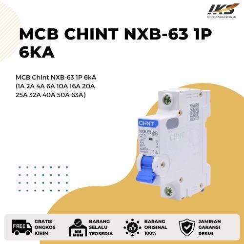 MCB Chint NXB-63 1P 6kA (1A 2A 4A 6A 10A 16A 20A 25A 32A 40A - Shop ...