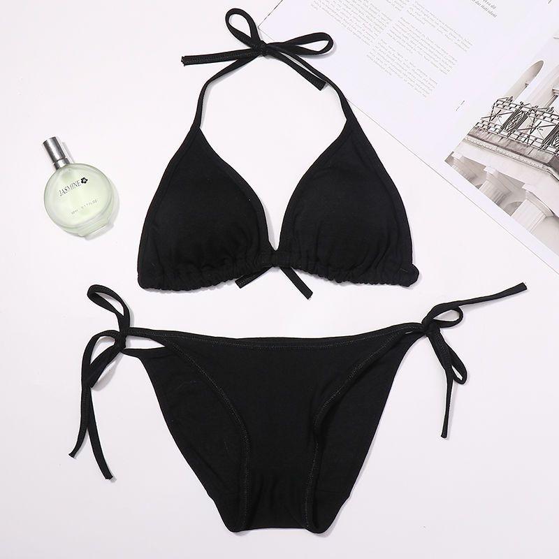 Bra Tali Leher Halter, Rekaan Tali Ikat Seksi, Ultra Ringan, - TikTok ...