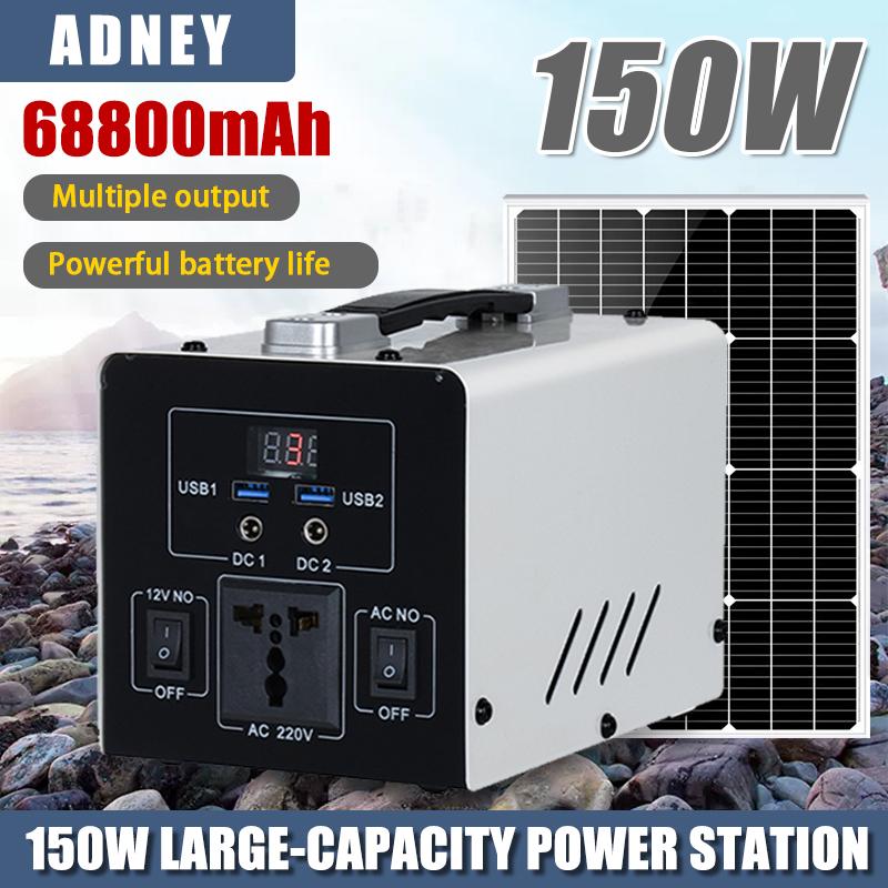【COD】150W Solar Generator Portable Power Station 68800mAh Fast - TikTok ...