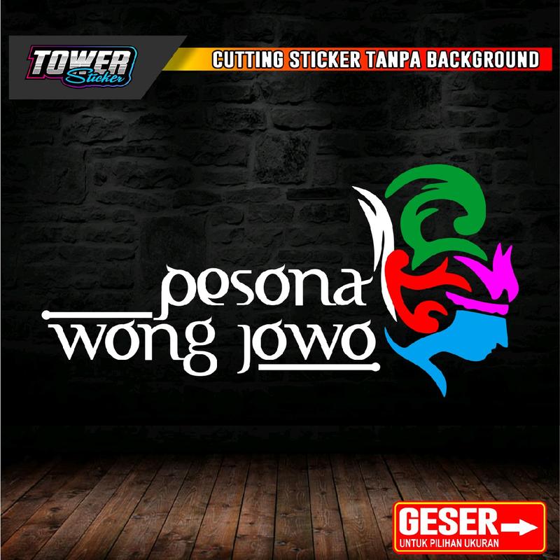 Cutting sticker PESONA WONG JAWA stiker reflektif memantulka - Shop ...