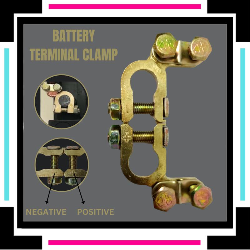 CAR BATTERY TERMINAL CLAMP (POSITIVE&NEGATIVE) (6V&12V) (10408 ...