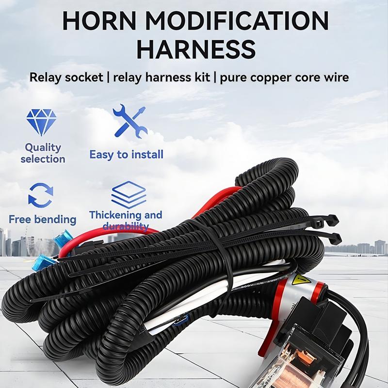 12V Horn Relay PNP Wiring Harness Wire Kit Universal Hon Relay - TikTok ...