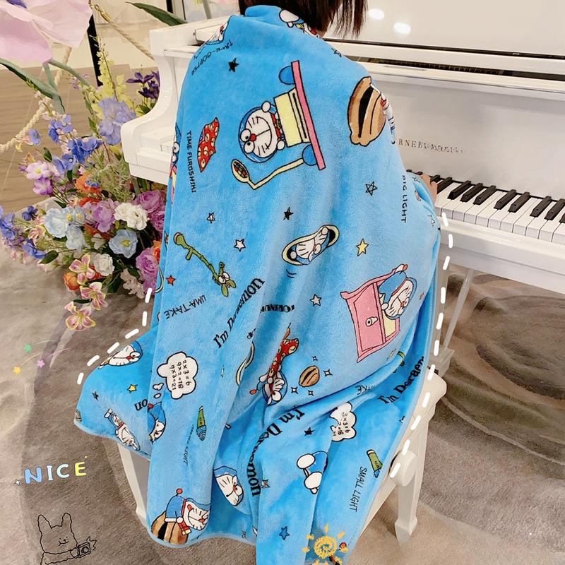 Kawaii Doraemon Blanket Comfortable Cartoon Cartoon Pattern Printing ...
