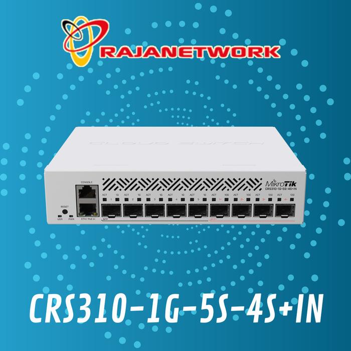 Jual Mikrotik CRS310-1G-5S-4S+IN| CRS310 1G 5S 4S+INCloud Core Router ...