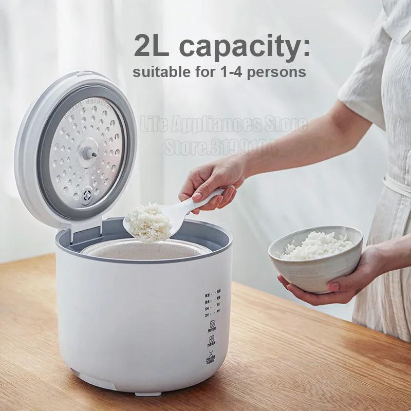 Olayks Rice Cooker 2L Capacity Ceramic Liner 8H Appointment 220V ...