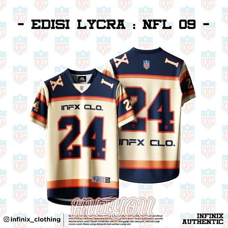 Jersi Streetwear NFL Bersaiz Besar, LYCRA 280 GSM, EDISI NFL - TikTok ...