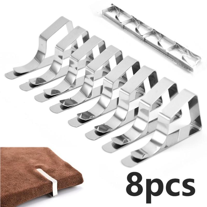 8Pcs High Quality Elasticity Tablecloth Clip Stainless Steel - TikTok ...