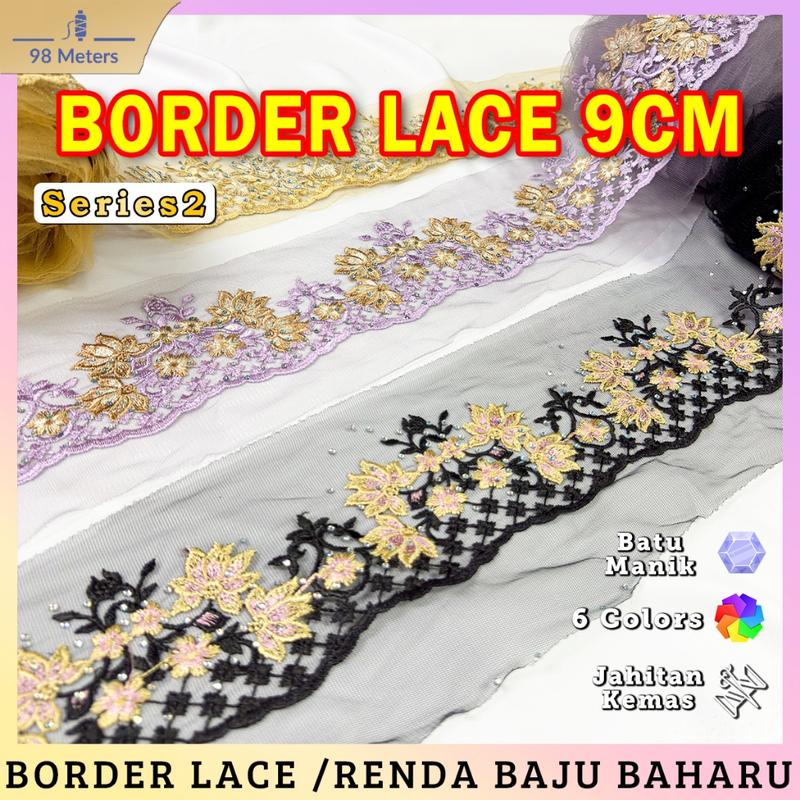 [NEW SERIES] Border Lace Corak Bunga Border Baju Renda Baju Renda ...