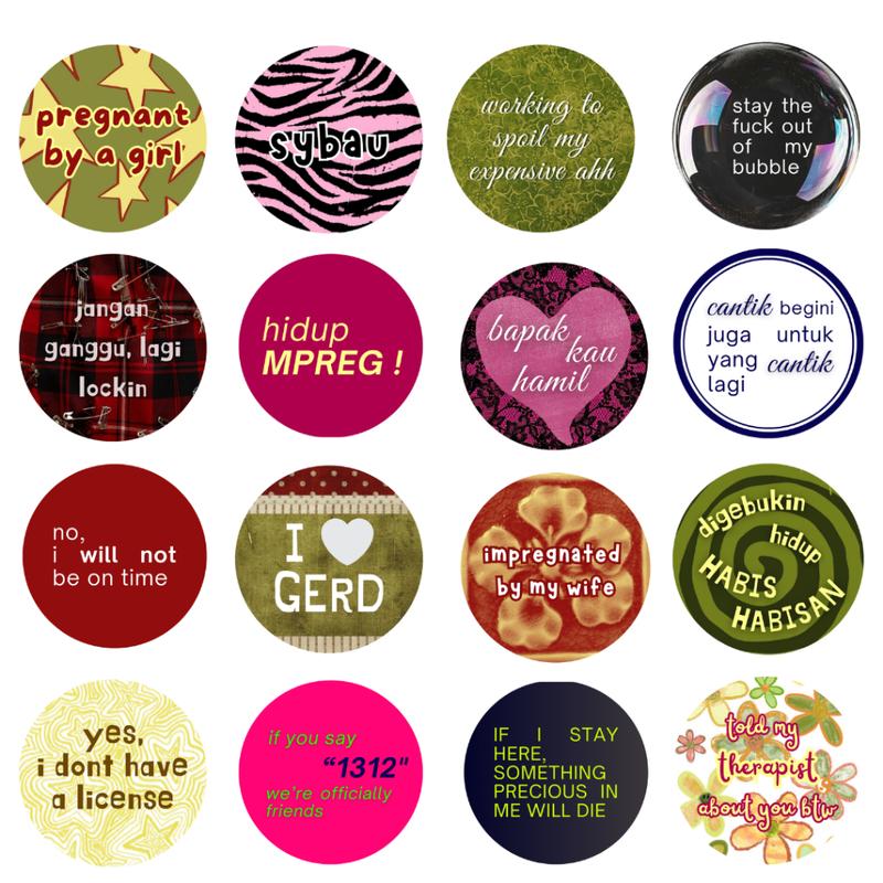 BERSY PIN BUTTON 44mm goofy twin meme bercanda dekorasi tas - Shop ...