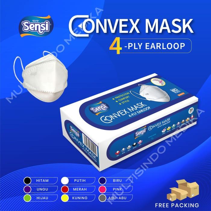 Sensi Convex mask / Masker Medis Sensi Original 50pcs - Shop | Tokopedia