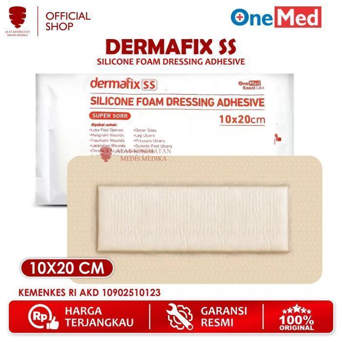 Jual Dermafix SS 10 x 20 cm Onemed Adhesive Foam Dressing Plester Luka ...