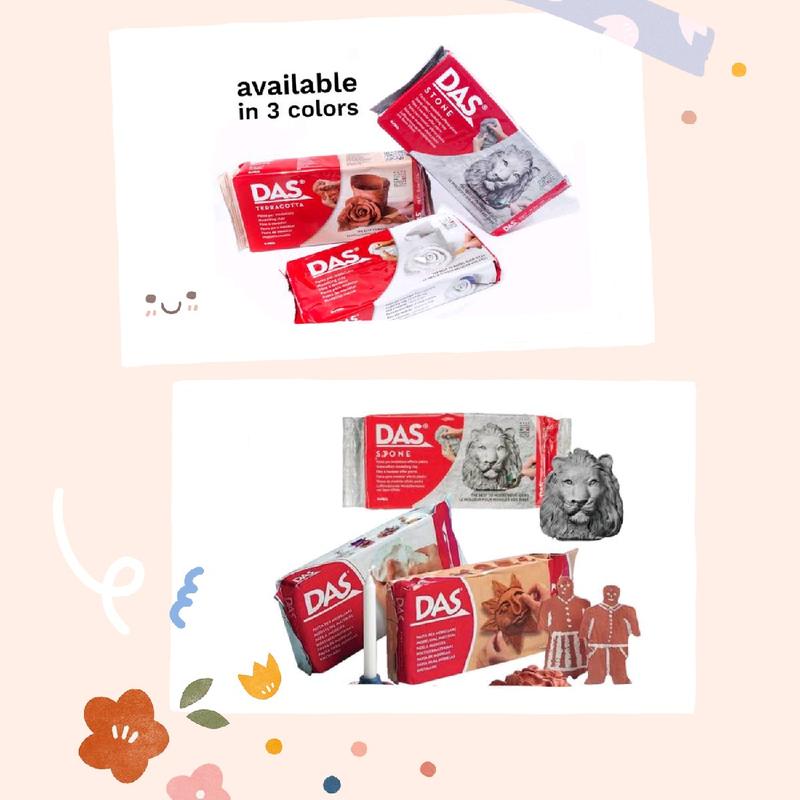 DAS AIR DRY MODELLING CLAY WHITE TERRACOTTA 500 GRAM - Shop | Tokopedia