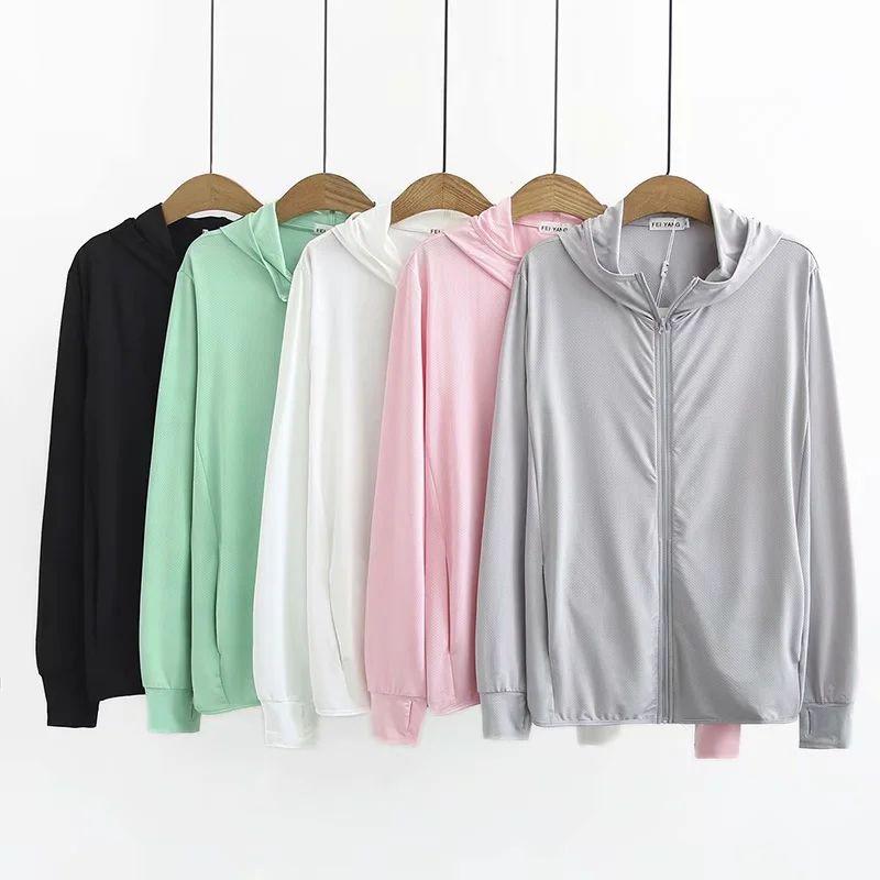 Jacket Women Unisex UV Sport Jacket Sun Protect Sunblock Hoodie ...