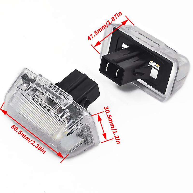2Pc LED License Number Plate Light For Ford Transit MK6 MK7 1985-2013 ...