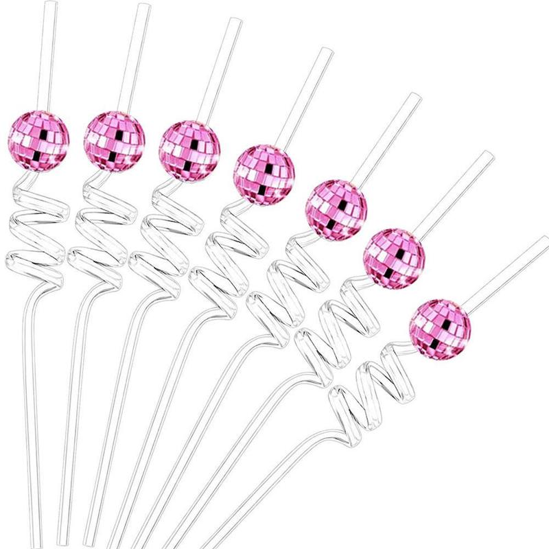 Sparkling Mirror Disco Ball Straws Eye-catching Lightweight - TikTok ...