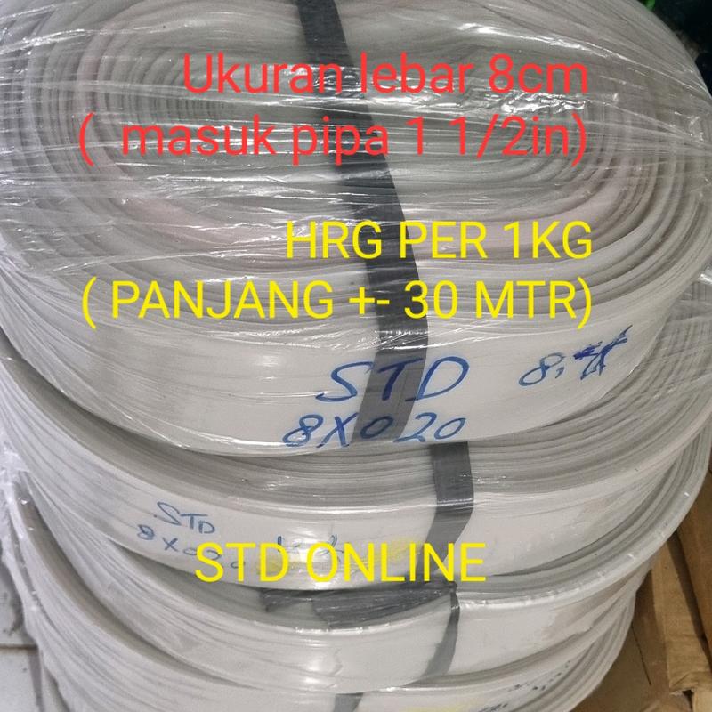 Selang plastik 11/2inch (lebar 8cm) selang untuk irigasi sawah - Shop ...