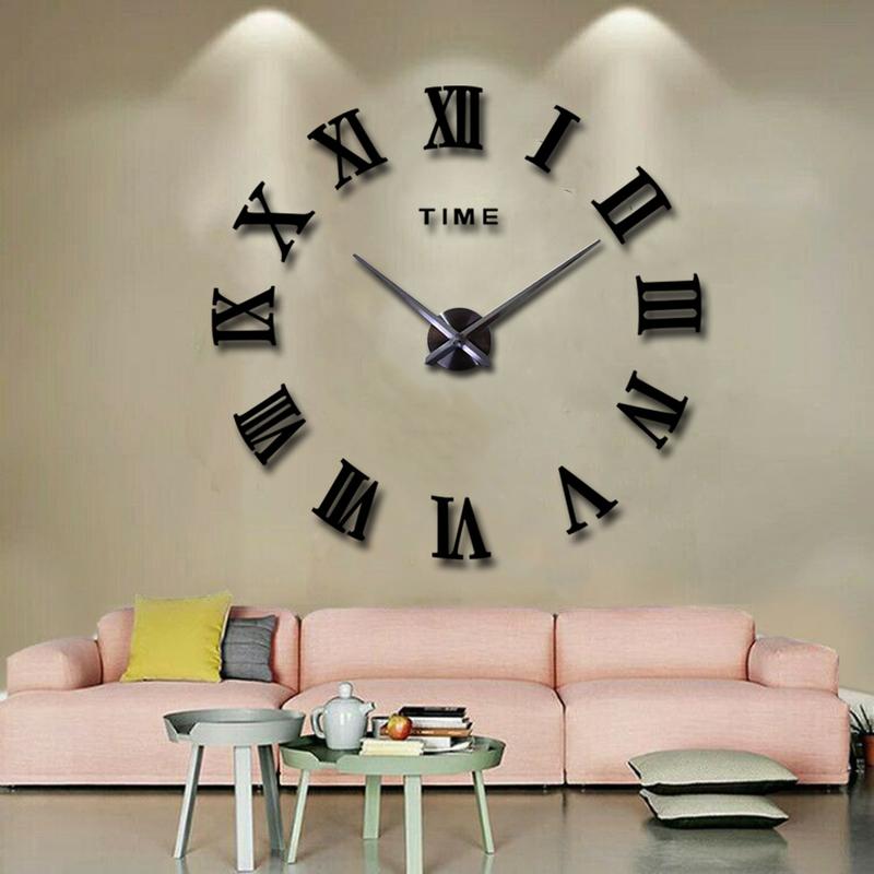 Jam Dinding DIY Kreatif, Ruang Tamu, Saiz Besar, Cermin Seni - TikTok ...