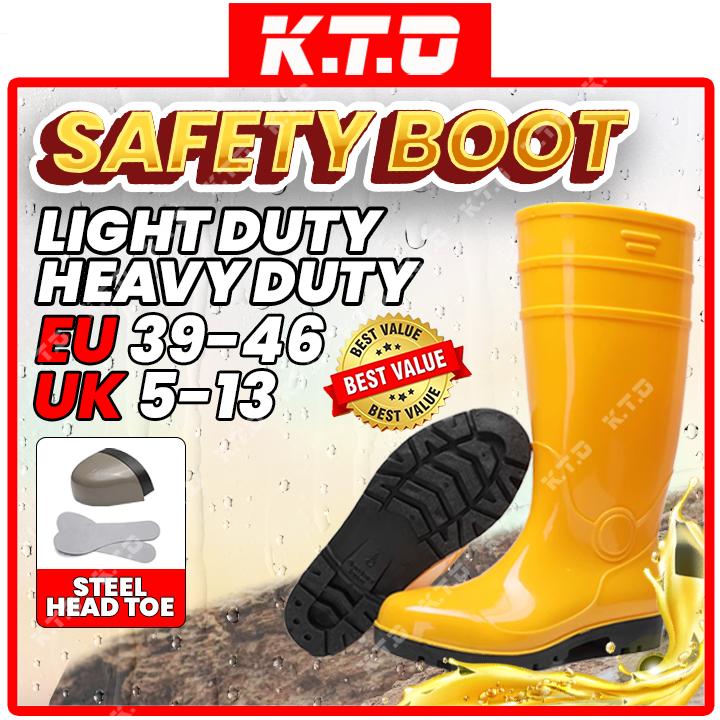 Safety Yellow Boot High Cut Midsole Steel Top Cap Nitrile PV - TikTok ...