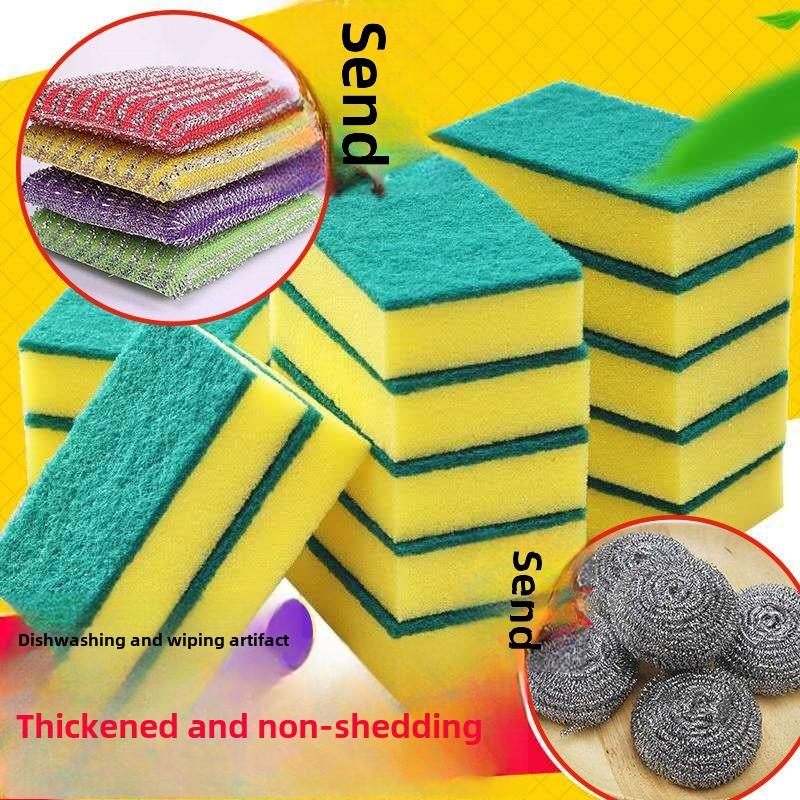 Kitchen Cleaning Set: Magic Sponges & Scrub Pads For Dishes - TikTok ...