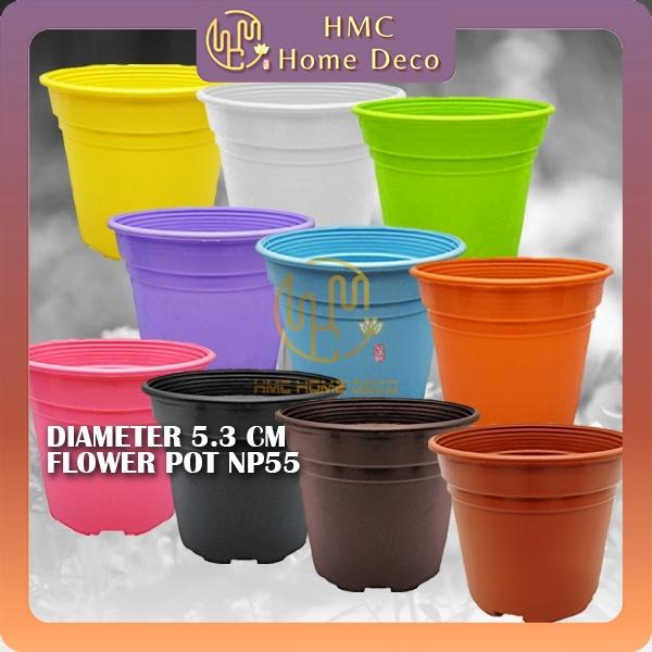 HMC (1pcs only) Diameter 5cm Colorful Mini Plastic Pot NP55 Cactus ...