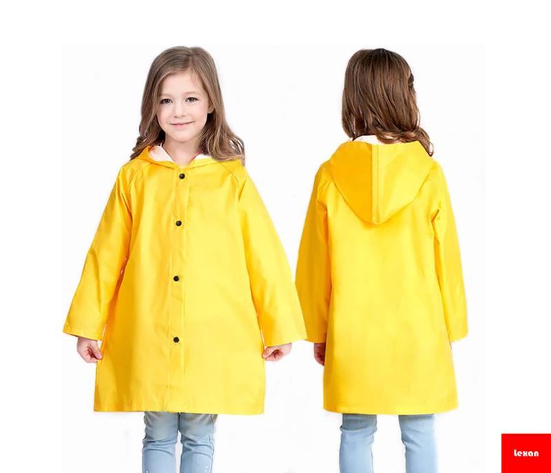 Lexan Heavy Duty Raincoat for Kids Unisex Kapote (6 to 12 years ...