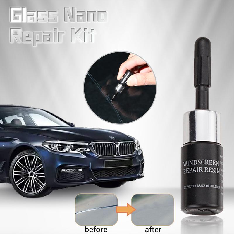 1 Set Auto Glass Nano Repair Fluid Car Window Glass Crack Chip - TikTok ...