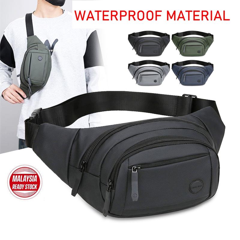 Beg Pinggang Kalis Air Waterproof Material Waist Bag Chest Bag - TikTok ...