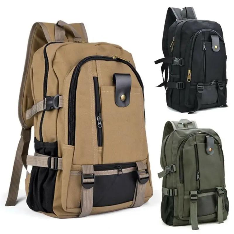 Couple Backpack 20L Men's Fashion Large Capacity Canvas Backpack ...