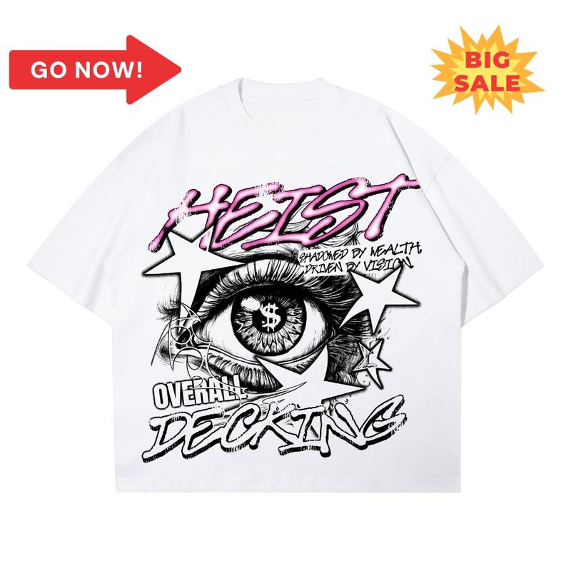 Distro Pria Baju Kaos Oblong Boxy Cut T-Shirt cotton 20s Heist - Shop ...