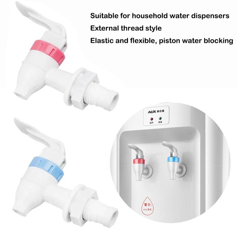 Push Type Water Dispenser Faucet Water Valve Plastic Universal - TikTok ...