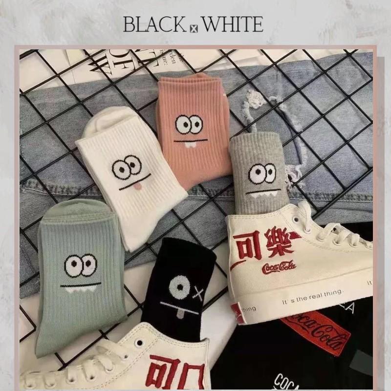 [BnW] 1 Pair Fashion sock (Eye Pattern) 2003-Eye - TikTok Shop Malaysia
